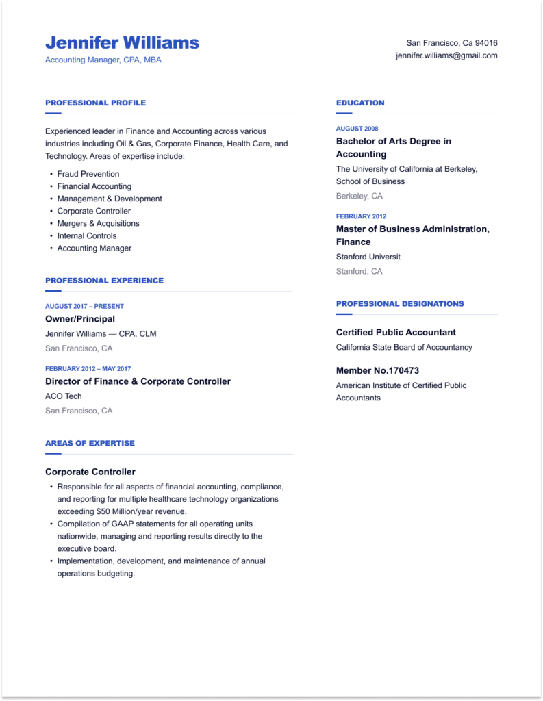 Top Resume Formats. Tips and Examples. - ResumeKit