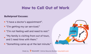 How to Call Out of Work: 6 Bulletproof Excuses for 2023