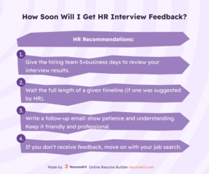 How Soon Will I Get HR Interview Feedback? - ResumeKit