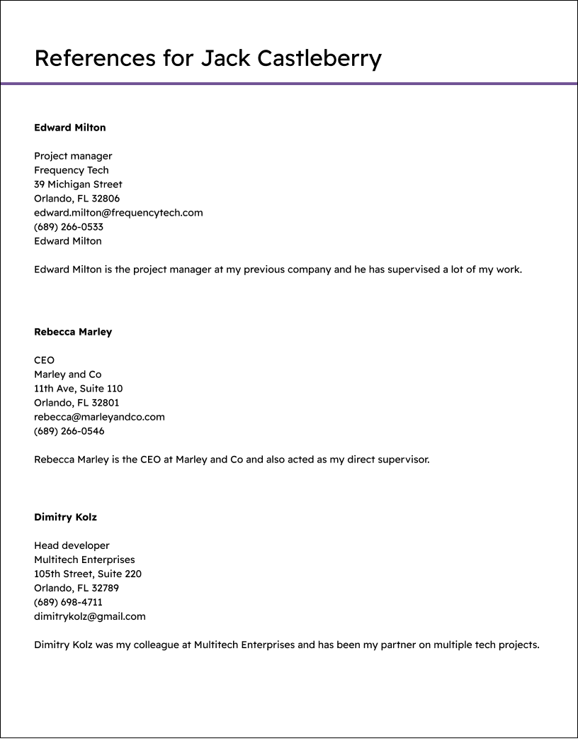 How to List References on Resume? - ResumeKit