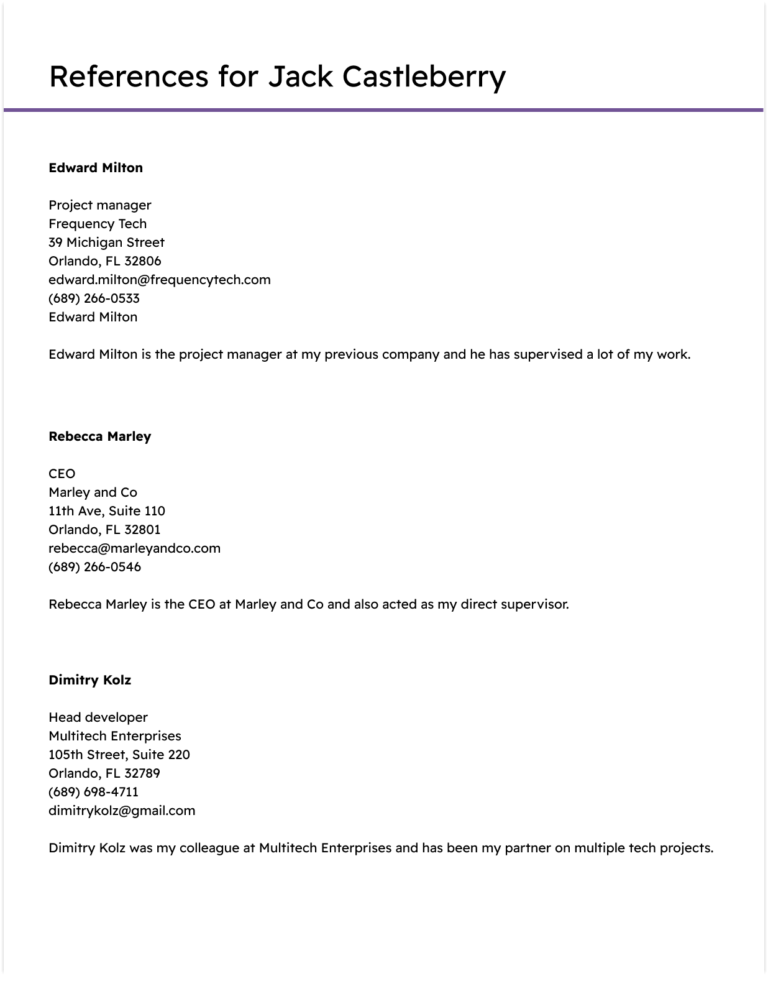 How to List References on Resume? All you Need to Know