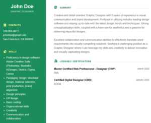 Key Graphic Design Skills for a Resume - ResumeKit