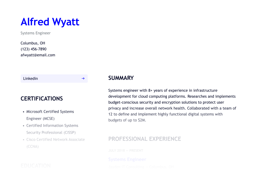 Systems Engineer Resume Sample and Tips from HR Pros